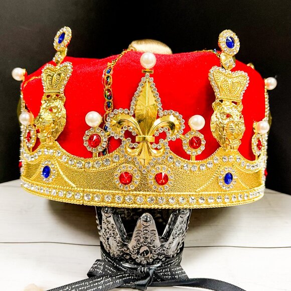 Handmade | Accessories | Royal King Crown Halloween Party Costume Prom ...